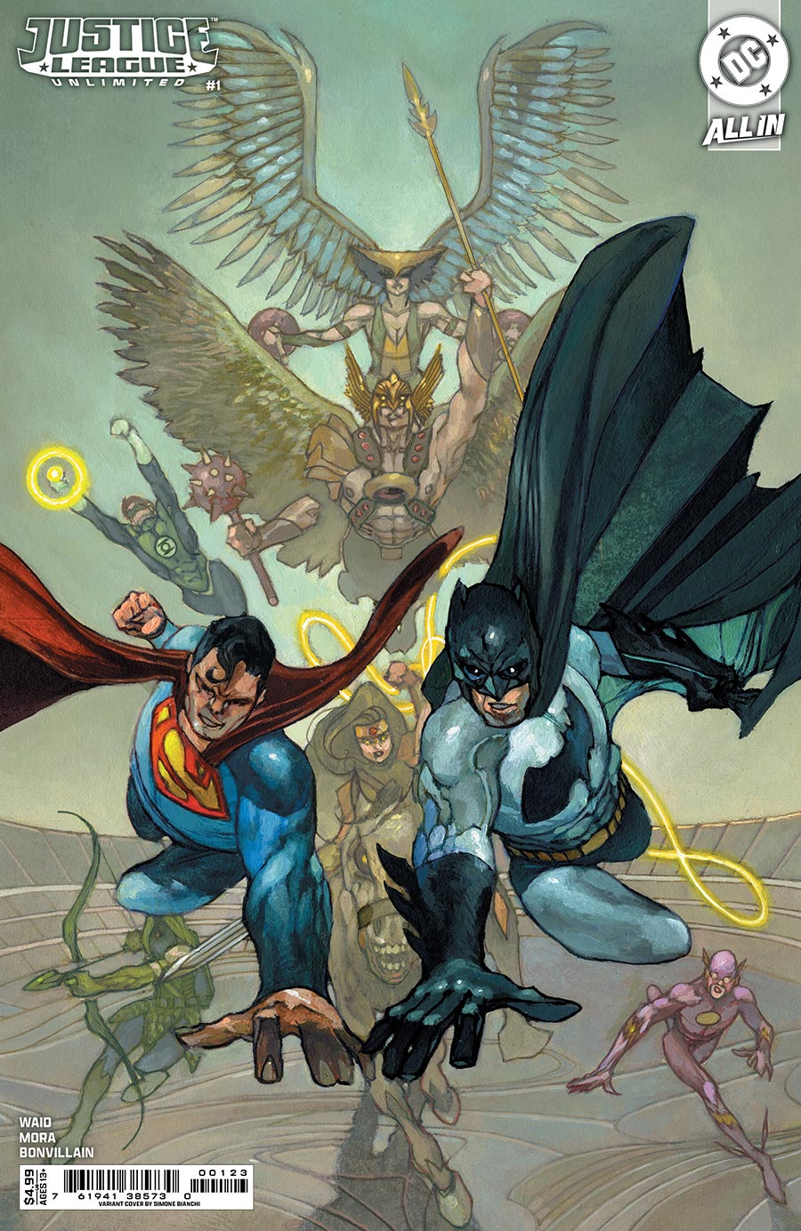 Justice League Unlimited #1 Simone Bianchi Card Stock Cover | DC All In ...