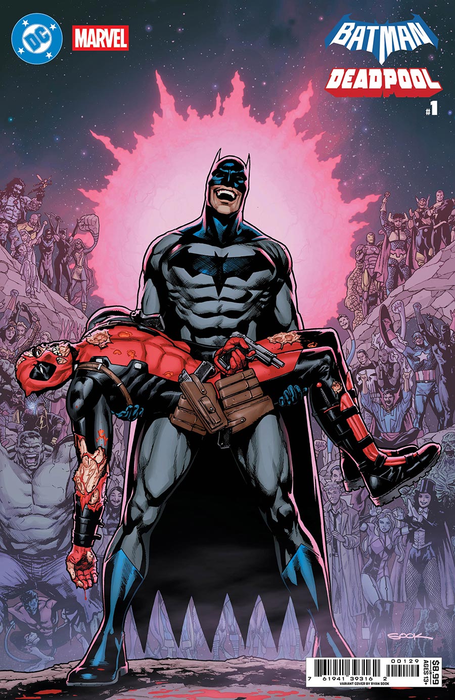 DC Marvel Batman Deadpool #1 | One Shot | Ryan Sook Crisis On Infinite ...