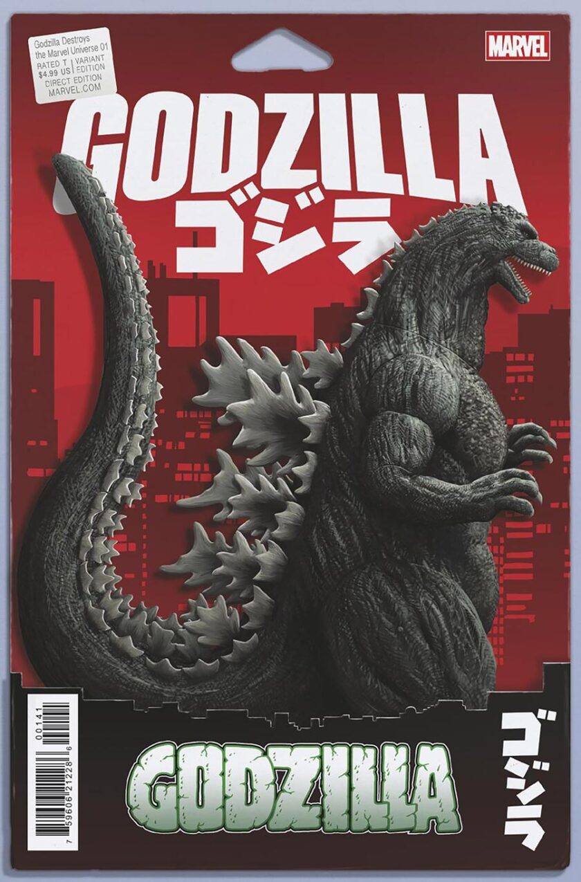 Godzilla Destroys The Marvel Universe #1 John Tyler Christopher Action ...