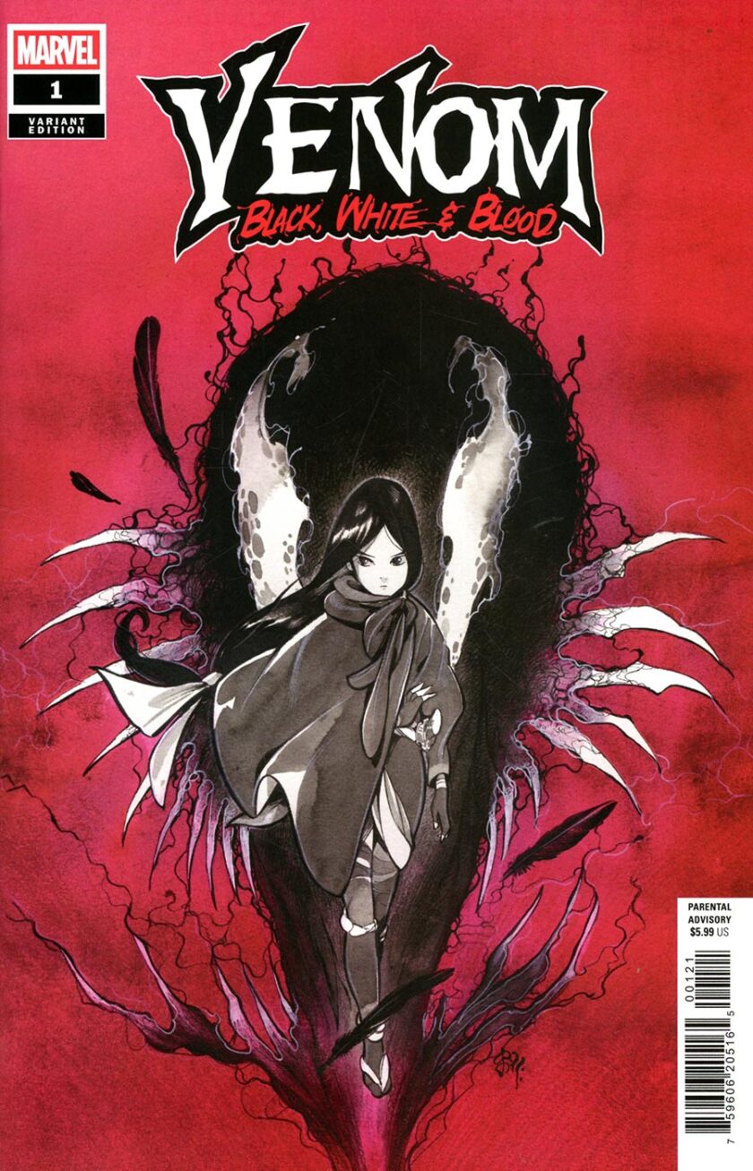 Venom Black White & Blood #1 Peach Momoko Cover - The Comic Book Store